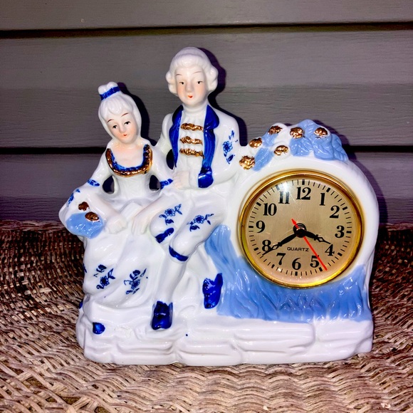 Wall Decor | Vintage Porcelain Blue White Hand Painted French Colonial ...